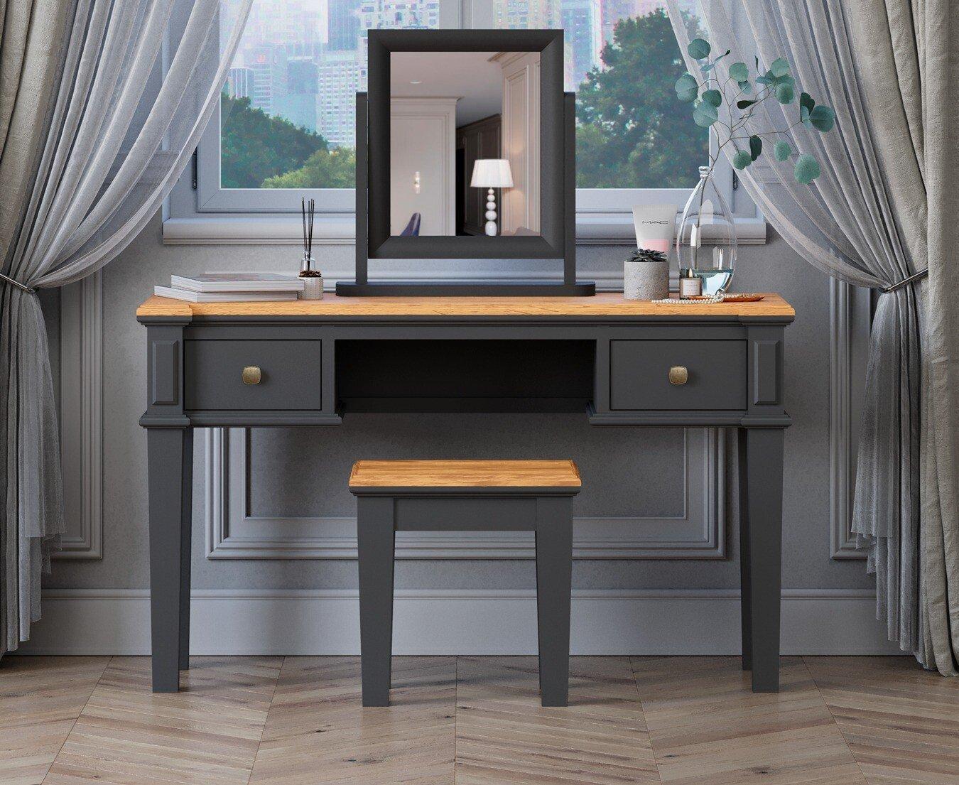 Dark grey dressing table store