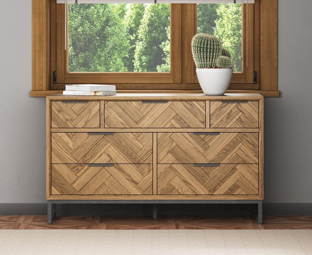 Herringbone dresser store
